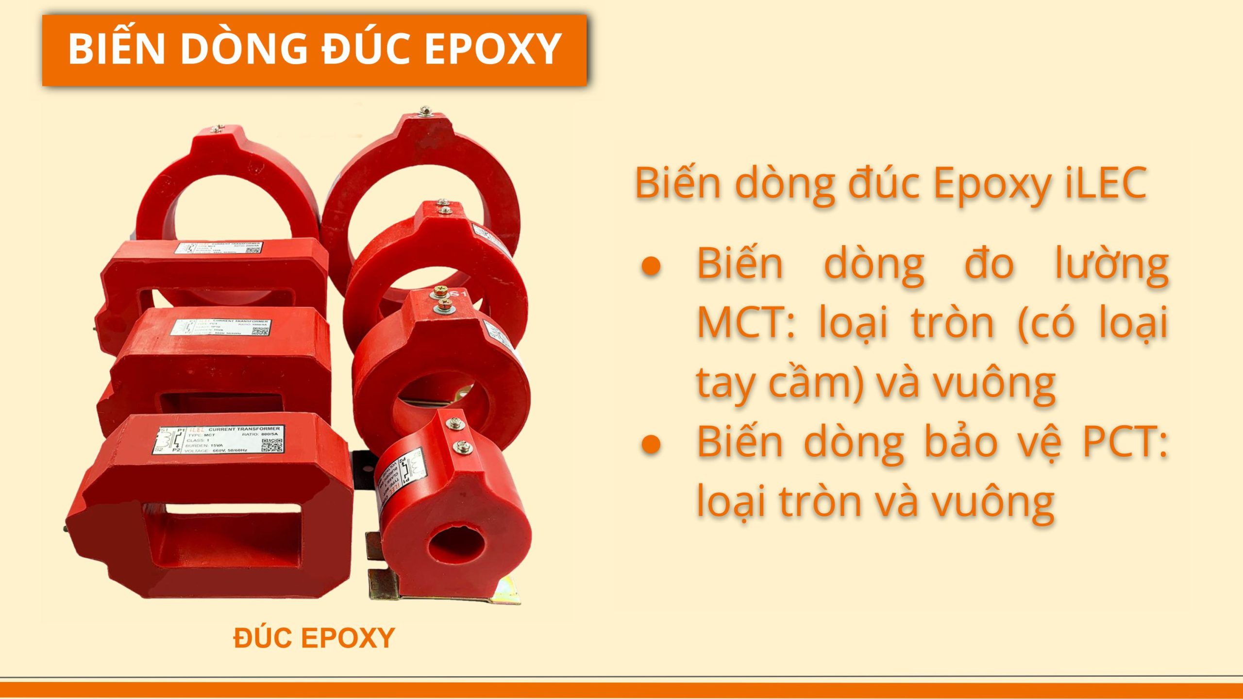 ILEC MCT-S56 1600/5A: BIẾN DÒNG ĐO LƯỜNG – LOẠI CHỮ NHẬT ĐÚC EPOXY ILEC MCT-S56 1600/5A CL.1 ...