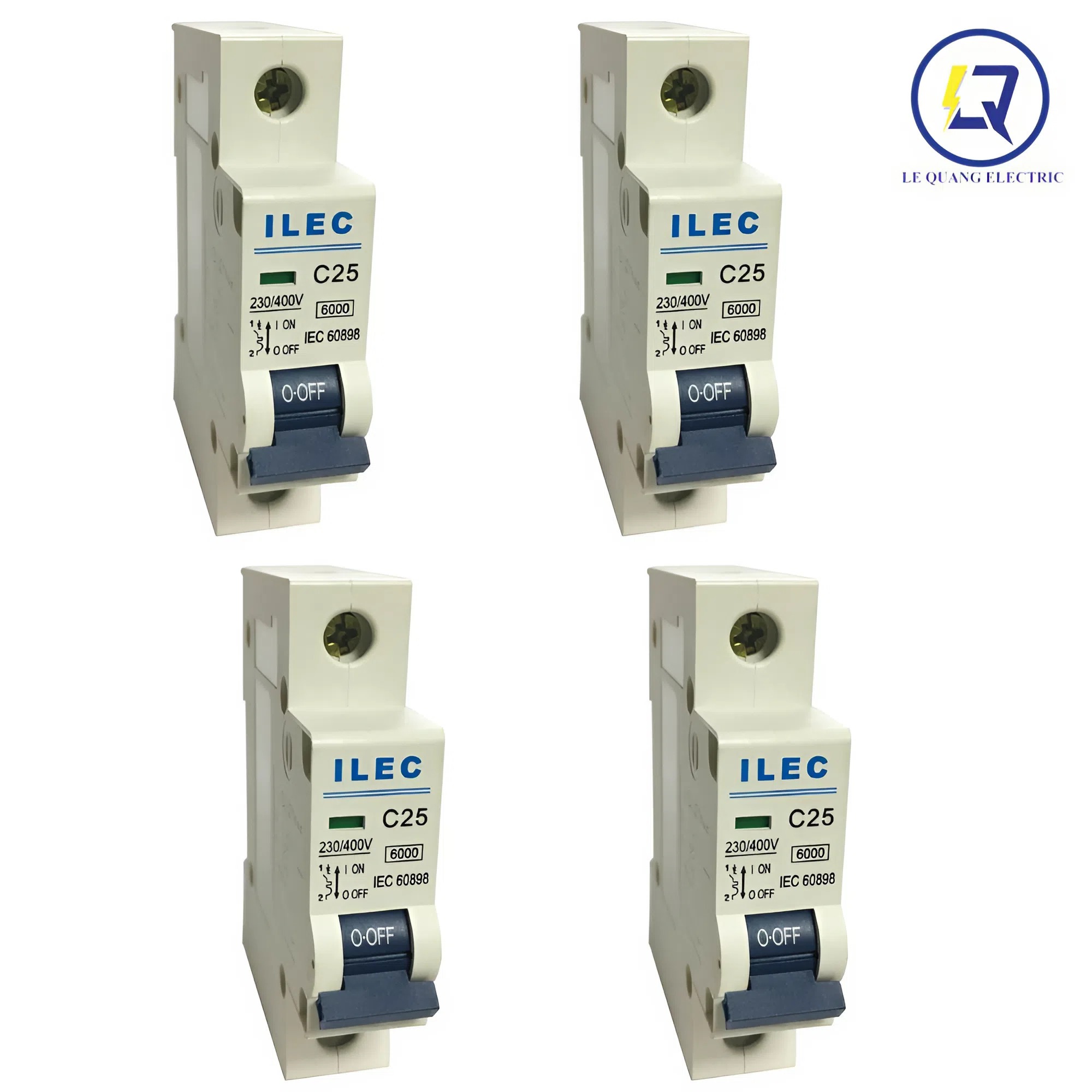 ILEC IB-C116: CB TÉP 1 POLE 6kA 16A (MCB LOẠI C) – Thiết bị điện ilec